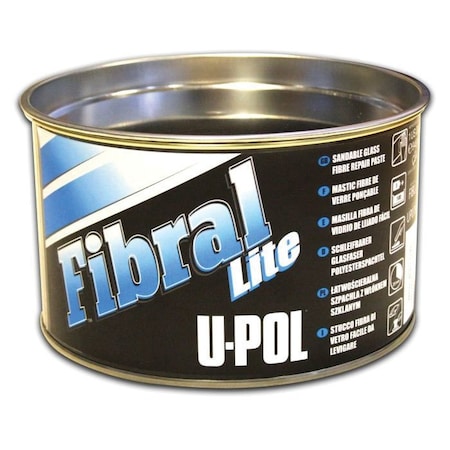U-Pol FIBRAL LITE FIBERGLASS FILLER, Liter UP0766 | Zoro